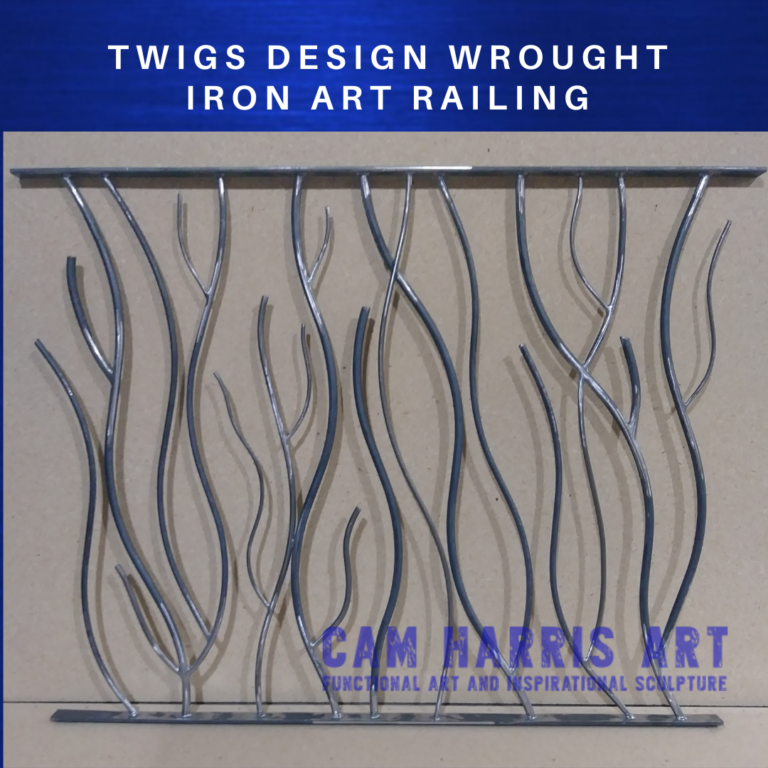 Twigs Design Wrought Iron Tree Branch Railing - Cam Harris Art